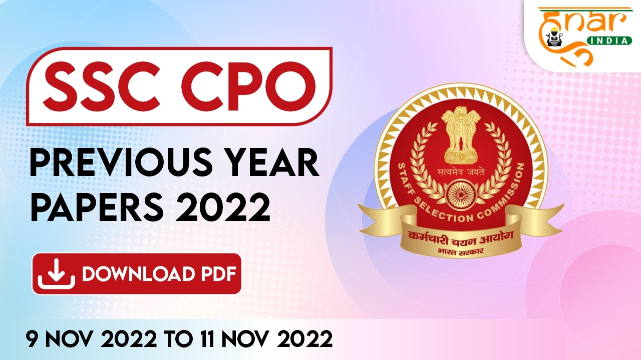 SSC CPO 2022 Previous Year Question Papers